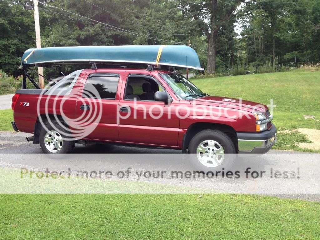 Bed mounted Rack for carrying canoe and other stuff | Chevy Avalanche ...